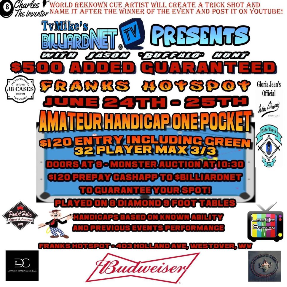 Amateur Handicap One Pocket Tournament